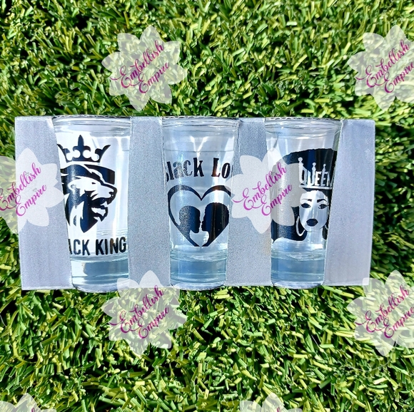 Handmade/Custom | Dining | New 3pc Custom Shot Glass Set | Poshmark